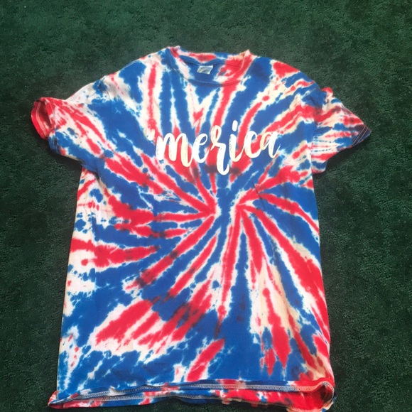 Colortone | Tops | Merica Tiedye Tee | Poshmark